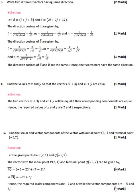 Ncert Solutions For Class 12 Maths Chapter 10 Vector Algebra Ex 10 2