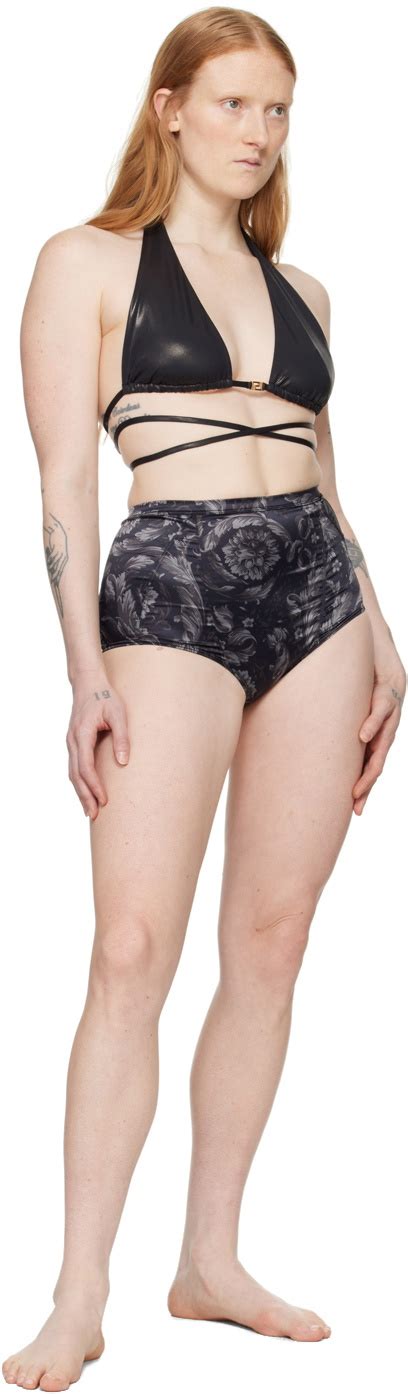 Versace Underwear Black Barocco Briefs Versace Underwear