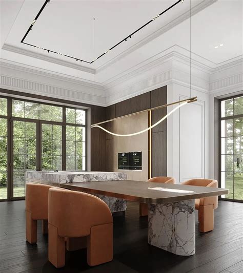 189轻奢豪宅一半生活一半艺术 Kitchen Interior Kitchen Design House Interior
