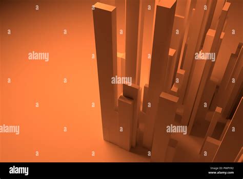 3d Rendering Block Or Shapre Pillar Colorful Lighting For Web Page
