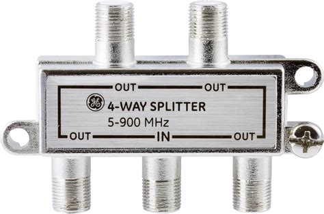Brandclub Ge 4 Way Coaxial Cable Splitter 5 900 Mhz Range Rg59 Rg6