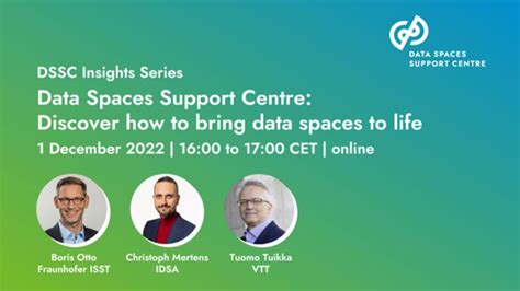 Data Spaces Support Centre Discover How To Bring Data Spaces To Life