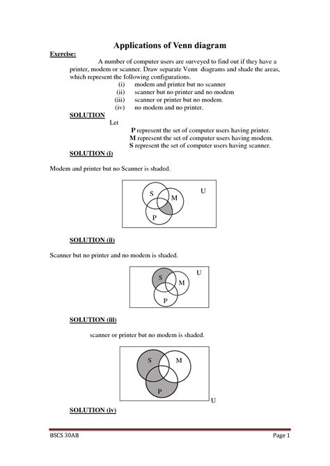 SOLUTION Discrete Structure Applications Of Venn Diagram With Solved