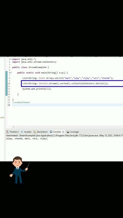 Stream Using With Shorted Method In Java Java Code Programming Shortsvideo Reels