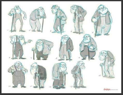 Grumpy Old Man Thumbnail Concepts By Chewgag On Deviantart Character