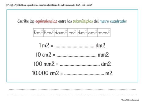 Unidades de Superficie 6º Educación Primaria