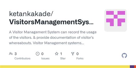 Github Ketankakadevisitorsmanagementsystem A Visitor Management