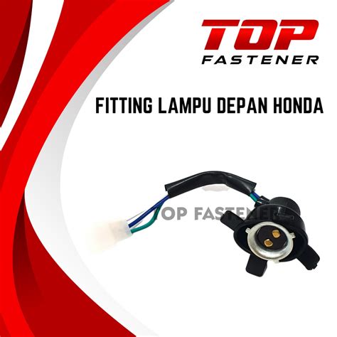 Jual FITTING LAMPU DEPAN HONDA GRAND SUPRA KARISMA BEAT SCOOPY KARBU