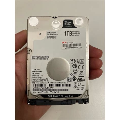 Wd 黑標 25吋 1tb 7mm 7200轉 硬碟 筆電 Wd10spsx 保固中 蝦皮購物