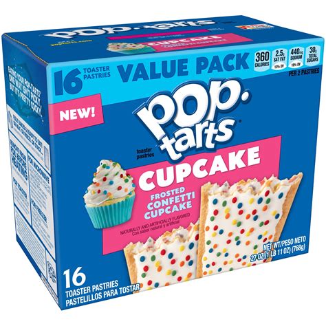 Kelloggs Pop Tarts Confetti Cupcake Toaster Pastries 27 Oz 16 Ct