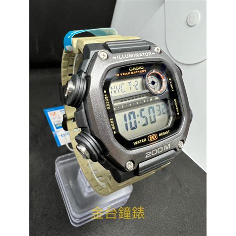 【金台鐘錶】CASIO 卡西歐 DW-291HX-5A 10年電池壽命 防水200米 LED燈照明 世界時間 | 蝦皮購物