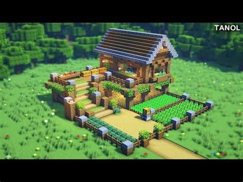 Minecraft How To Build A Small Survival Farm House