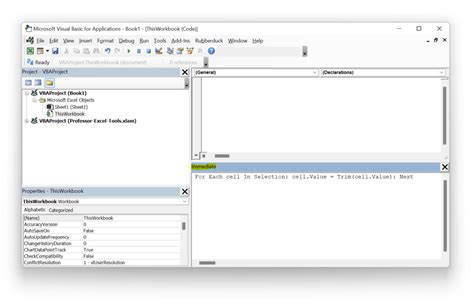 how to trim values without formula in excel just one click