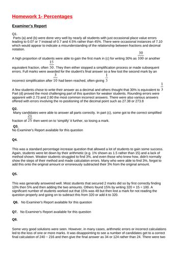 gcse foundation homework year 10 teaching resources