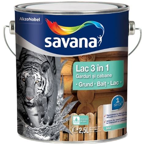 Лак на водна основа за огради и кабини 3 в 1 Savana 5738432 Тиково