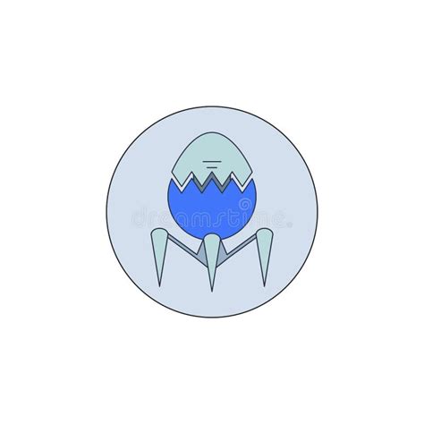 Biotechnology Nano Robot In Badge Icon Element Of Biotechnology Color