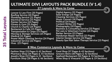 Ultimate Divi Layouts Pack Bundle Divi Layouts