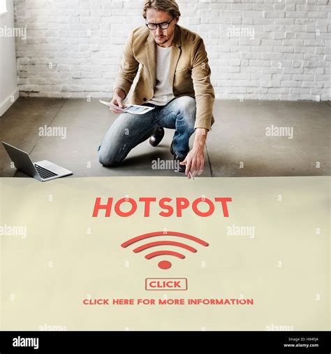 Hotspot Computer Connection System Internet Concept Stock Photo Alamy