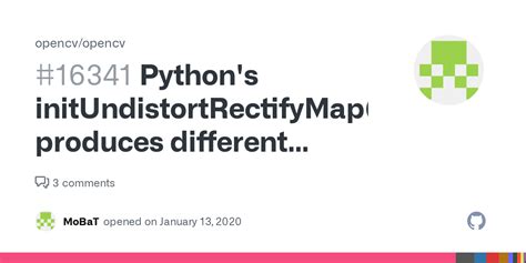 Pythons Initundistortrectifymap Produces Different Results Than Cs · Issue 16341 · Opencv