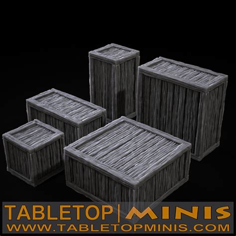 3d File Wooden Crates・3d Print Design To Download・cults