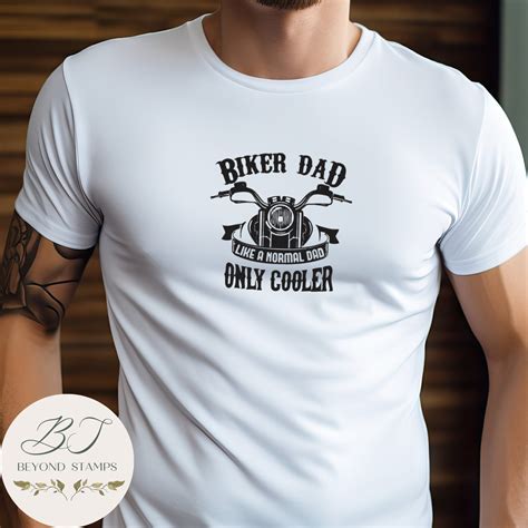 Cool Biker Dad Machine Embroidery Designs Cool Dad Fathers Day T
