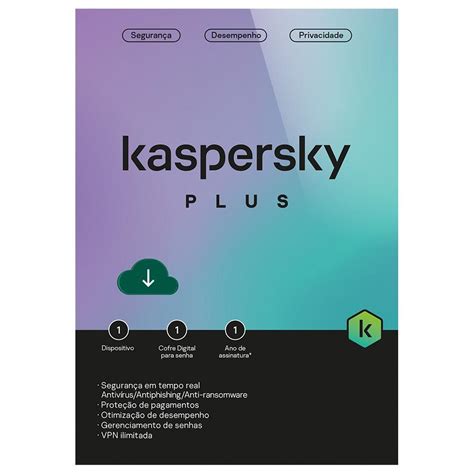 Kaspersky Antivírus Plus 2022 1 Dispositivo 1 Ano Kabum