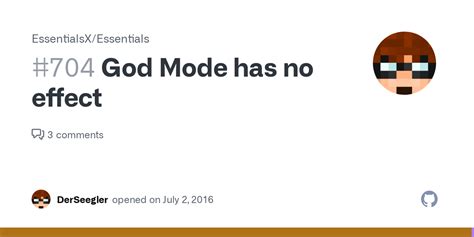 God Mode Has No Effect · Issue 704 · Essentialsxessentials · Github