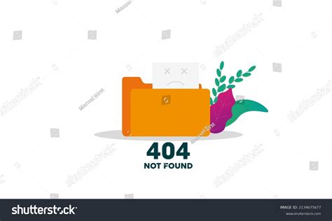 No Data Empty Data Concept Illustration Stock Vector Royalty Free