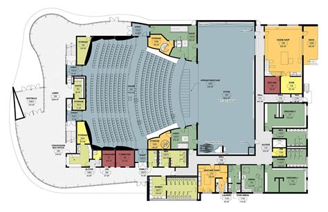 Glenn Massey Theater Auditorium Plan Auditorium Design Auditorium