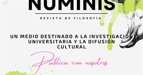 Convocatoria Abierta ~ Numinis Revista De Filosofía