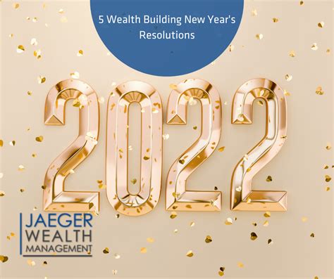 Five Wealth Building New Years Resolutions Jaeger Wealth Management