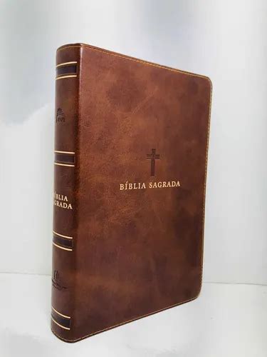 2 Bíblia Sagrada Nvi Couro Soft Marrom Letra Grande MercadoLivre
