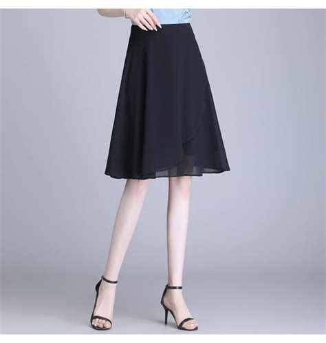 여성 샤스커트 쉬폰 스커트 코디 여름 치마 A라인 미디 기장 하이웨스트 트렌드2 티몬
