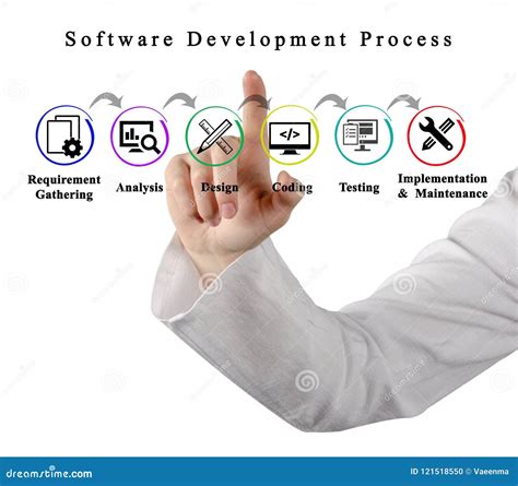 Proceso De Desarrollo Del Software Foto De Archivo Imagen De Experto Mujer