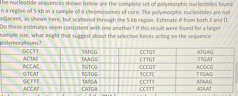 Solved The Nucleotide Sequences Shown Below Are The Complete Chegg Com