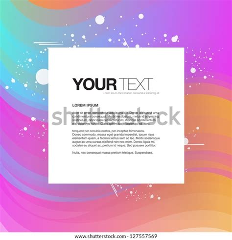 Abstract Text Box Design Vector Colorful Stock Vector Royalty Free Shutterstock
