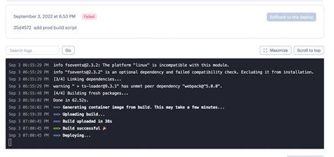 nestjs won t deploy render