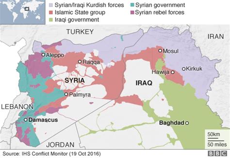 Mosul Battle Is Launches Iraq Counter Attack At Kirkuk Bbc News
