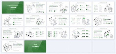 Storage Presentation Powerpoint Template Modern Listing Storage