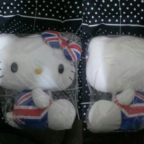 日本限定 英國風 Hello Kitty 玩偶 蝦皮購物