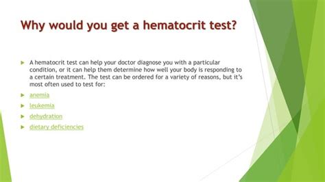 Hematocrit And Rbc Ppt