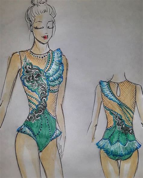 Купальник для художественной гимнастики выполнен по моему эскизу🤗 артларионова Танцевальная
