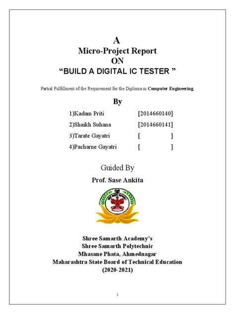 Priti Kadam Cgr Project Pdf Integrated Circuit Microcontroller