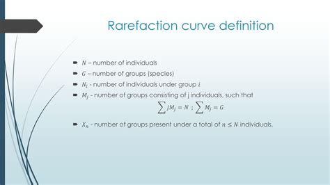 Rarefaction Curves Quantifying Biodiversity Procedures And Pitfalls In