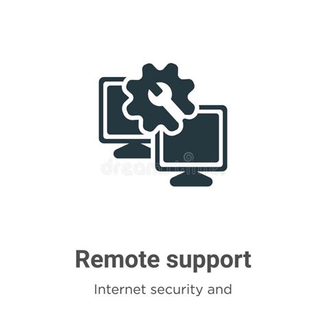 Remote Support Vector Icon On White Background Flat Vector Remote
