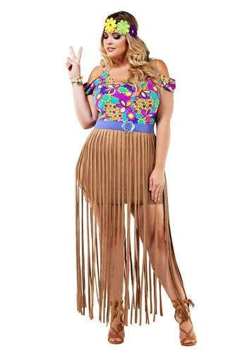 Plus Size Hippy Costume For Women Plus Size Costumes