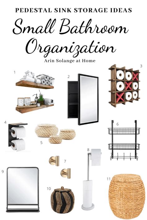 Storage 101 Pedestal Sink Storage Ideas For Stylish Homes