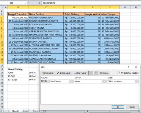 Excel Mudah Sebagai Alarm Tagihan Piutang Client Halaman All