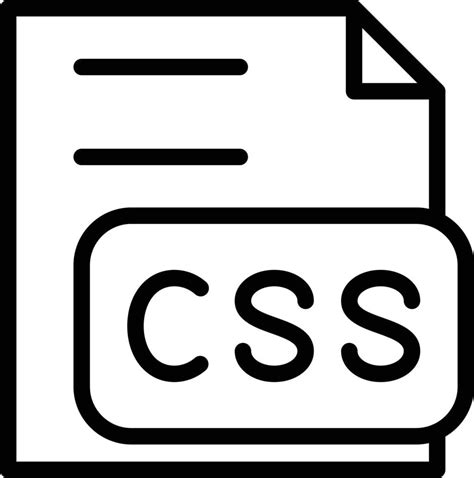 Vector Design Css File Icon Style Vector Art At Vecteezy