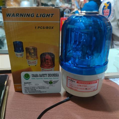 Jual Lampu Rotary Warning Light LTE 1101 220 Volt Warna Biru
